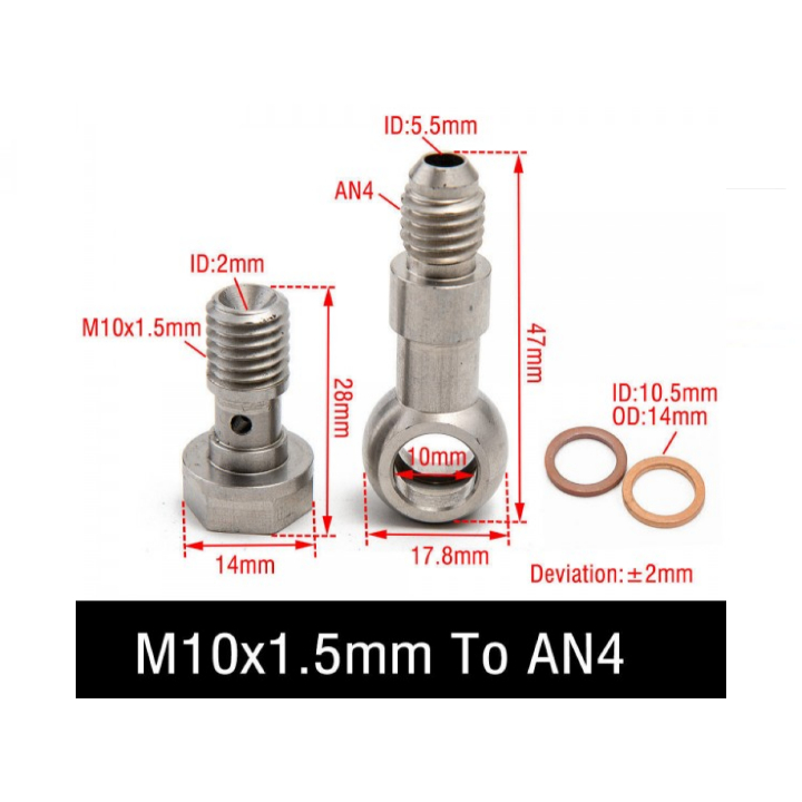 Banjo AN4 – M10-1.5mm – Recto - CM Imports